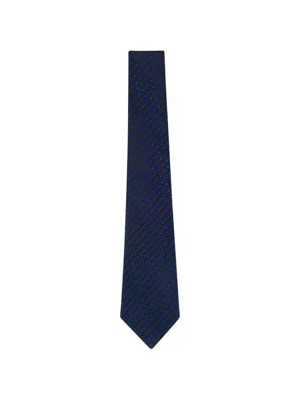 Zegna Patterned Neck Tie - Blue