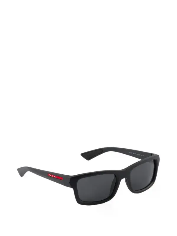 Prada Linea Rossa Rectangle Sunglasses - Black