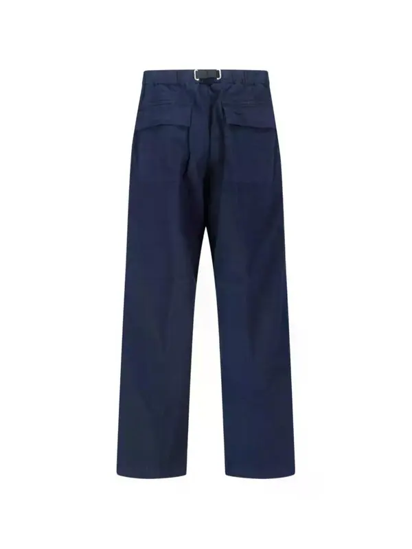 WHITE SAND Belted Trousers