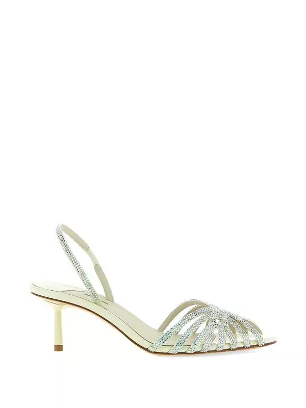 LE SILLA Embrace Divina Rhinestone Elastic Sandals
