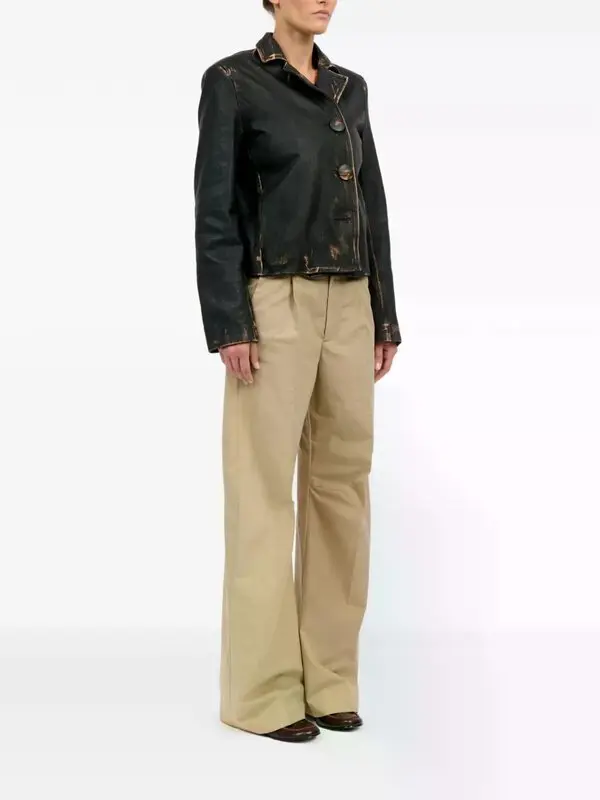 MAISON MARGIELA Buttoned Leather Jacket