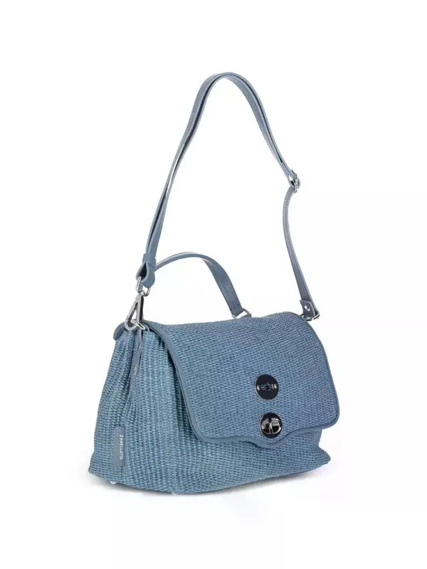 ZANELLATO Small Postina Turnlock Top-handle Satchel Bag - Blue