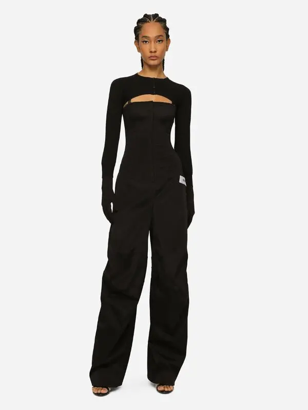 Dolce & Gabbana X Kim Viscose Shrug - Black