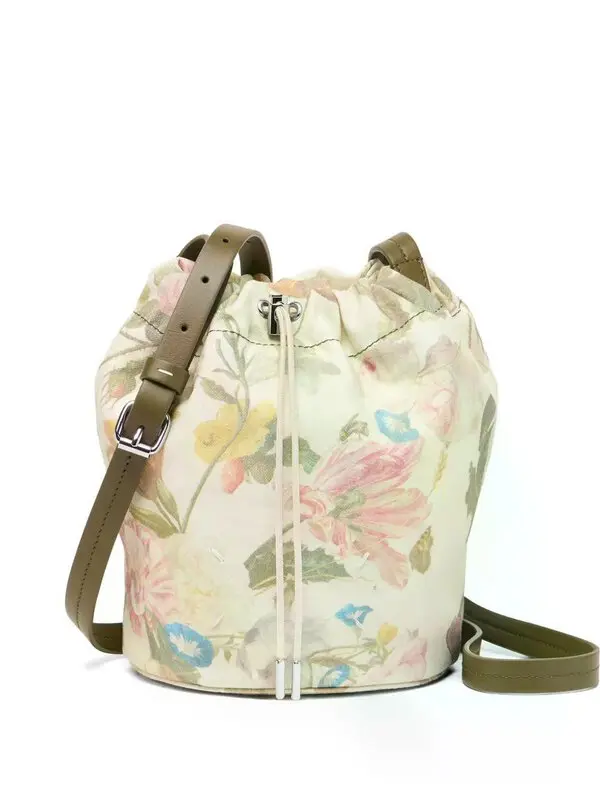 MAISON MARGIELA Floral Drawstring Messenger Bag