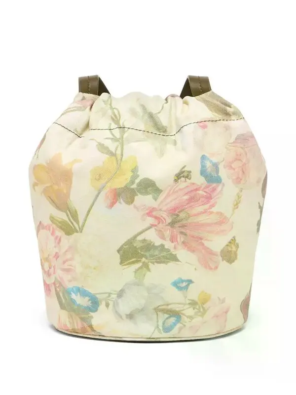 MAISON MARGIELA Floral Drawstring Messenger Bag