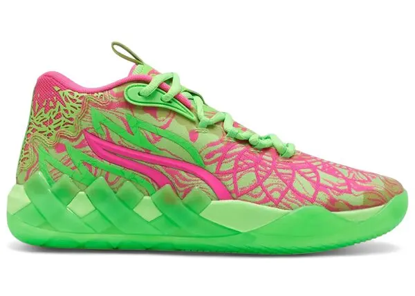 PUMA Lamelo Ball Mb.01 234 Mashupin Sneakers - Fluro Green/ravish