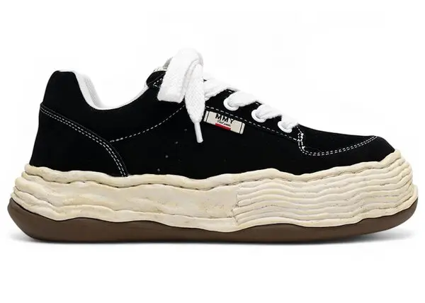 Mihara Yasuhiro Oliver Og Distressed Sneakers - Black
