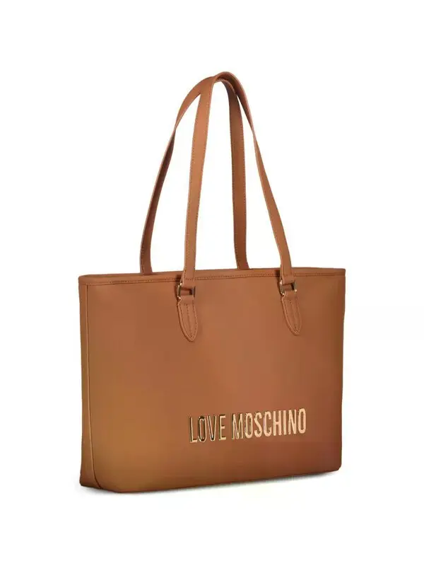 Moschino Logo-plaque Tote - Brown