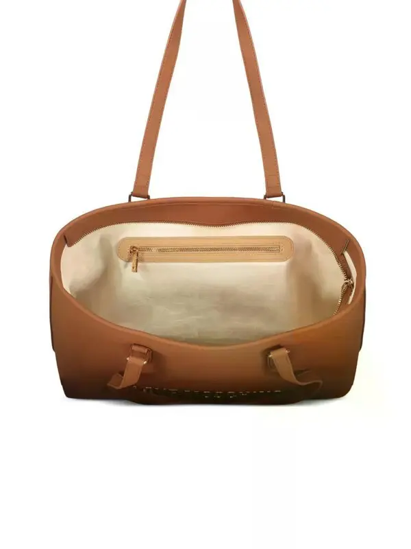Moschino Logo-plaque Tote - Brown