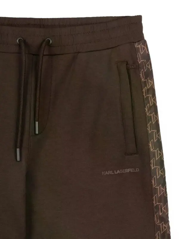 Karl Lagerfeld Logo-pattern Track Pants
