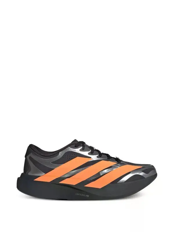 Adidas Adizero Evo Striped Metallic Sneakers - Black