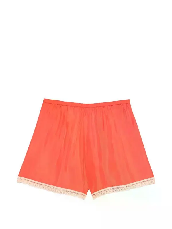 FORTE_FORTE Lace Trim Shorts