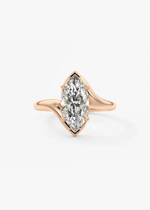 FRANK DARLING The Calla Marquise Ring - Yellow Gold