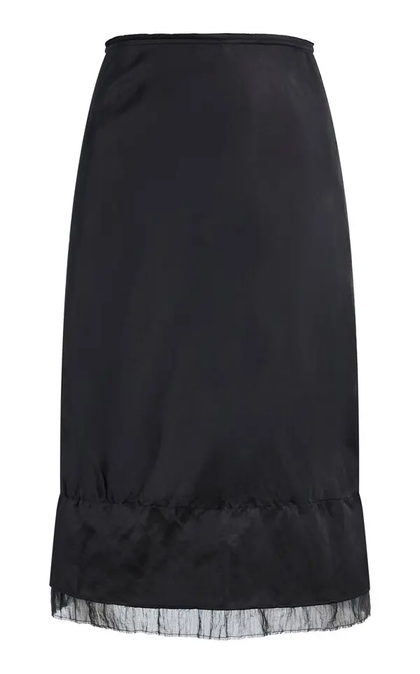 TOTEME Layered Satin Skirt