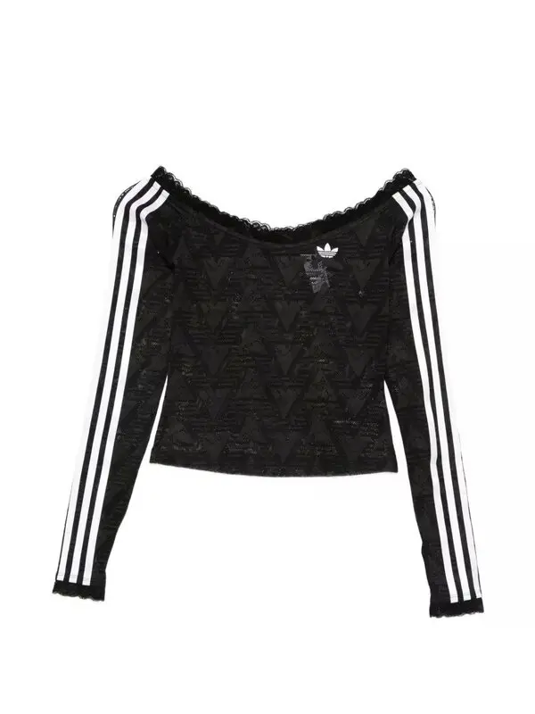 Adidas Lace-trim Top - Black