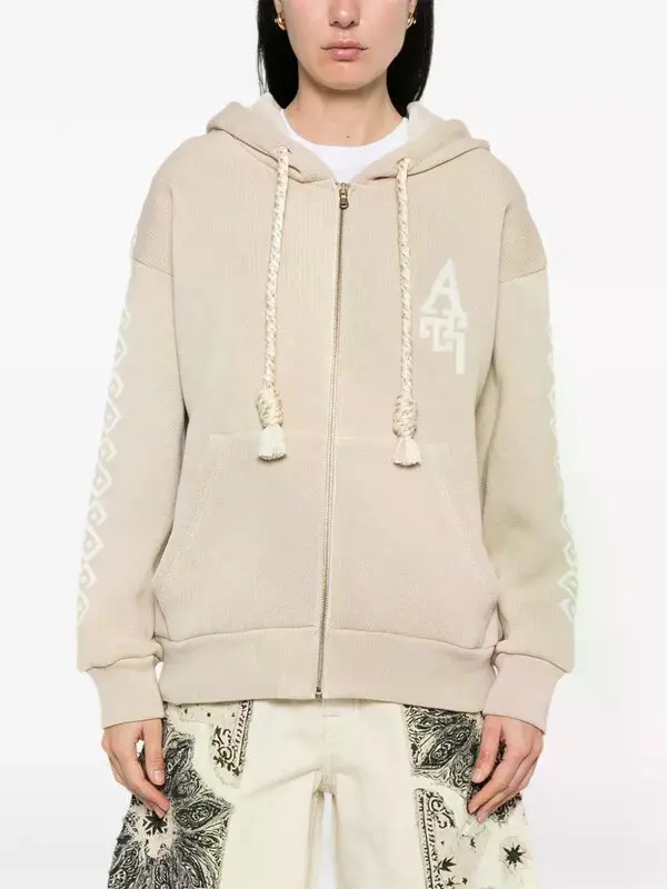 AL AIN Graphic Embroidery Cardigan