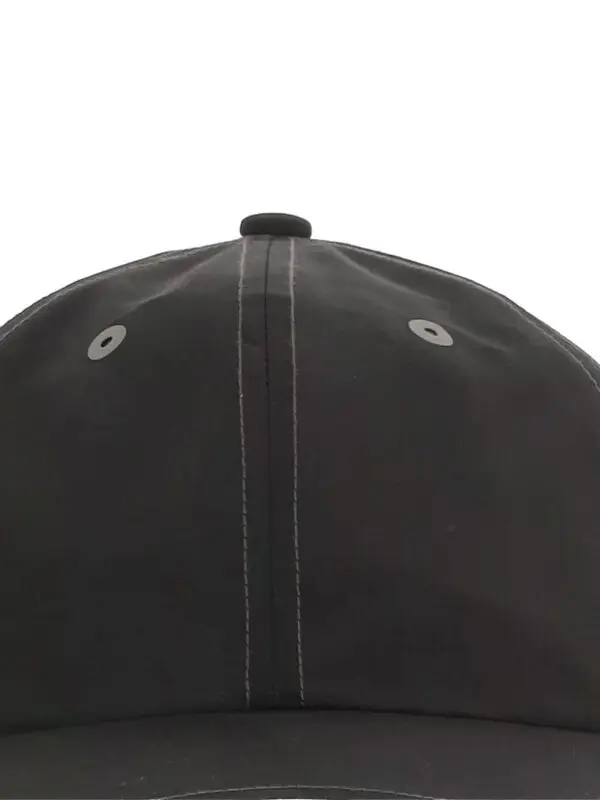 AND WANDER Topstitch-detail Cap - Black