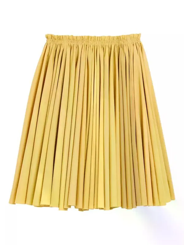 Ami Ruffled Midi Skirt - Neutrals