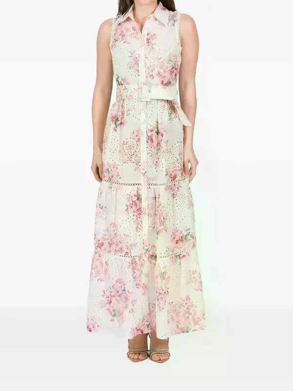 AMOSA Floral Broderie Dress