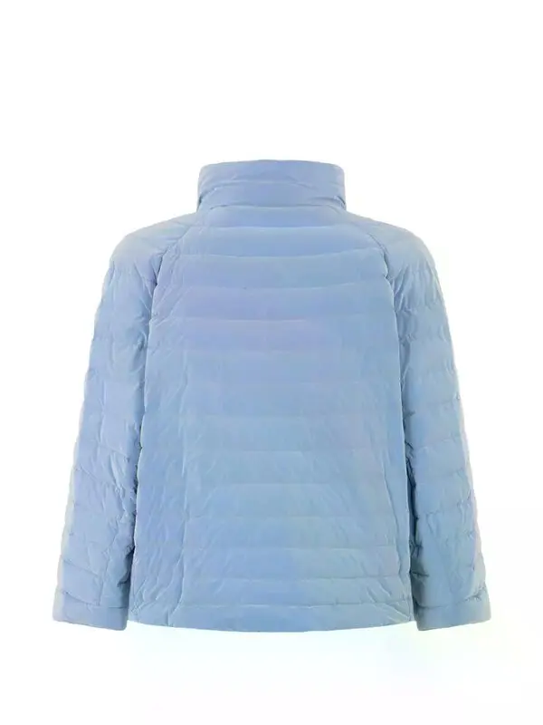 MOORER Padded High-collar Jacket - Blue