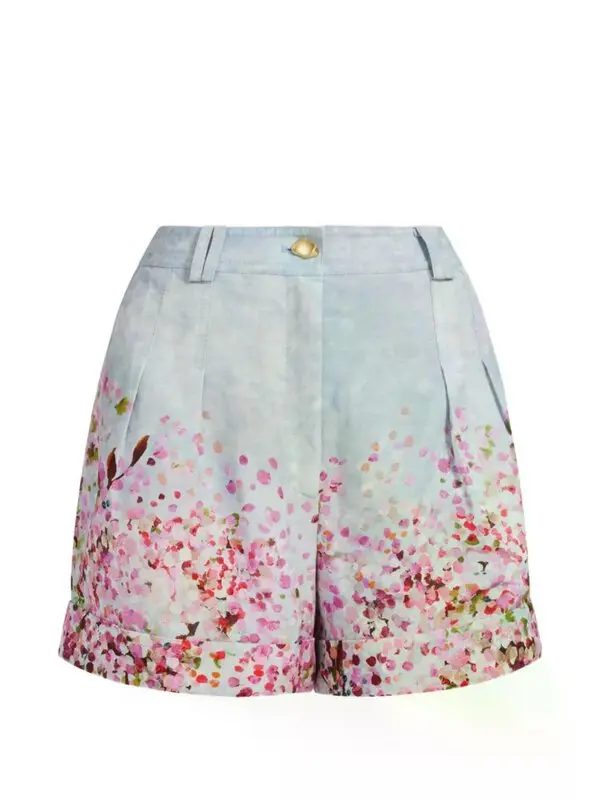 Aje Fragments Floral Print Shorts