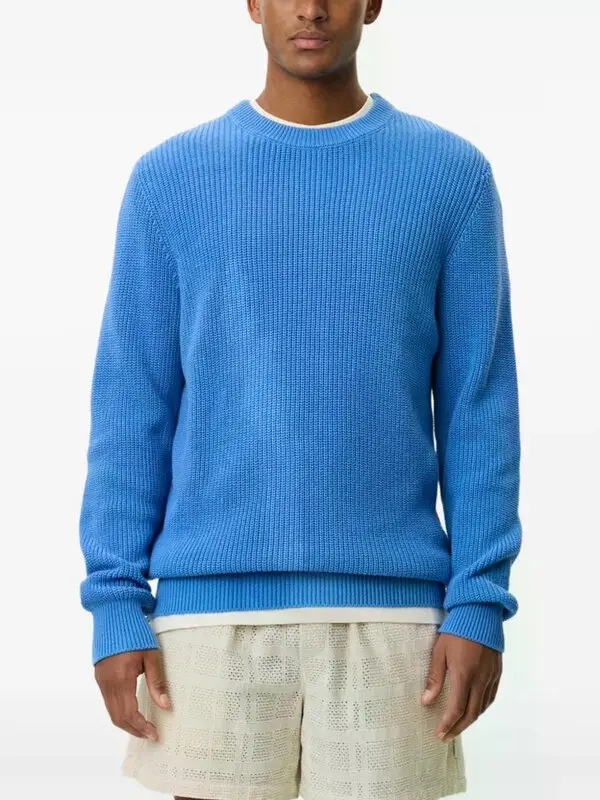 LES DEUX Gary Ribbed Sweater - Blue