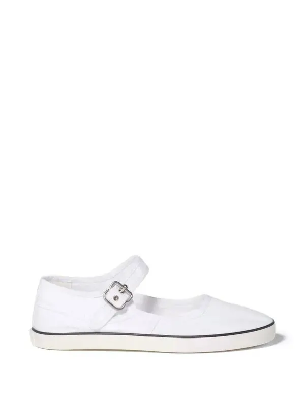 Miu Miu Drill Ballerinas - White