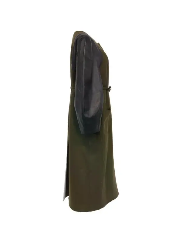Fendi Raglan-sleeve Belted Coat - Green
