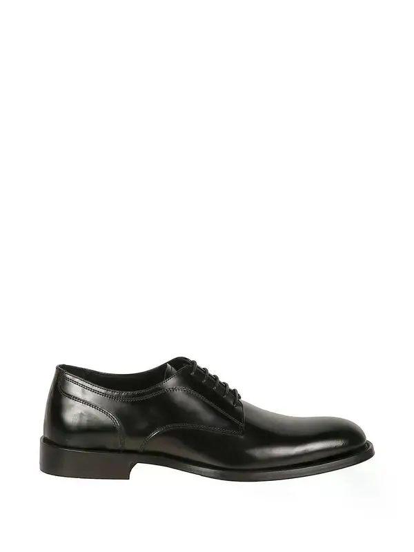 BALDININI Leather Derby Shoes - Black