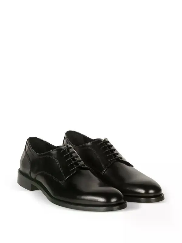 BALDININI Leather Derby Shoes - Black