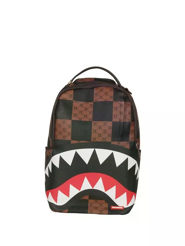 SPRAYGROUND Shark-print Backpack - Brown