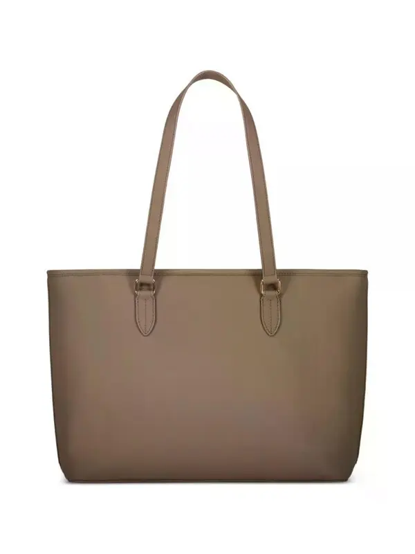 Moschino Logo-plaque Tote - Neutrals