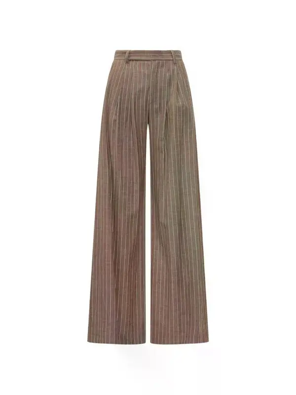 LE SULLY STUDIO Pinstripe Pleated Trousers