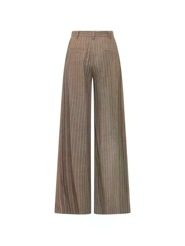 LE SULLY STUDIO Pinstripe Pleated Trousers