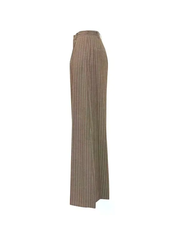LE SULLY STUDIO Pinstripe Pleated Trousers