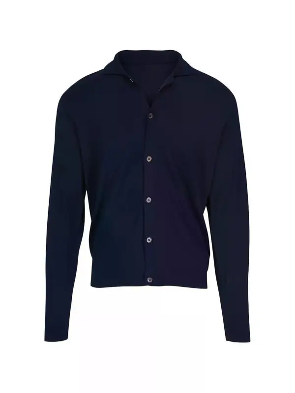 Peter Millar Southport Buttoned Knitwear - Blue