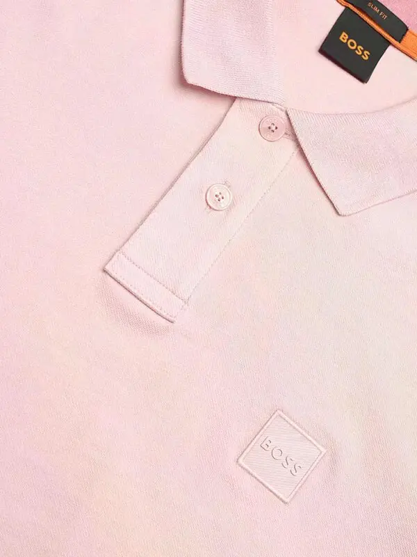 BOSS Buttoned Polo Shirt - Pink