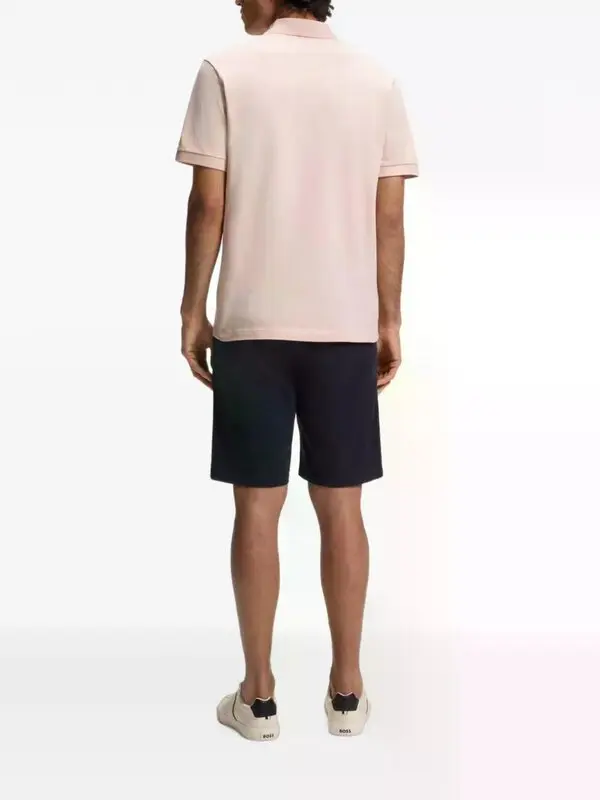 BOSS Stretch-cotton Slim-fit Polo Shirt With Logo Patch