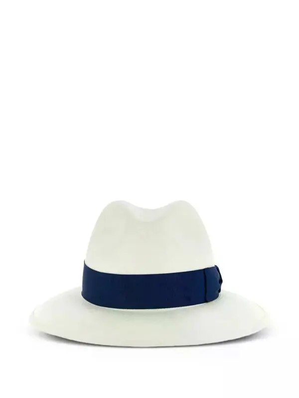 Borsalino Amedeo Belted Hat - White