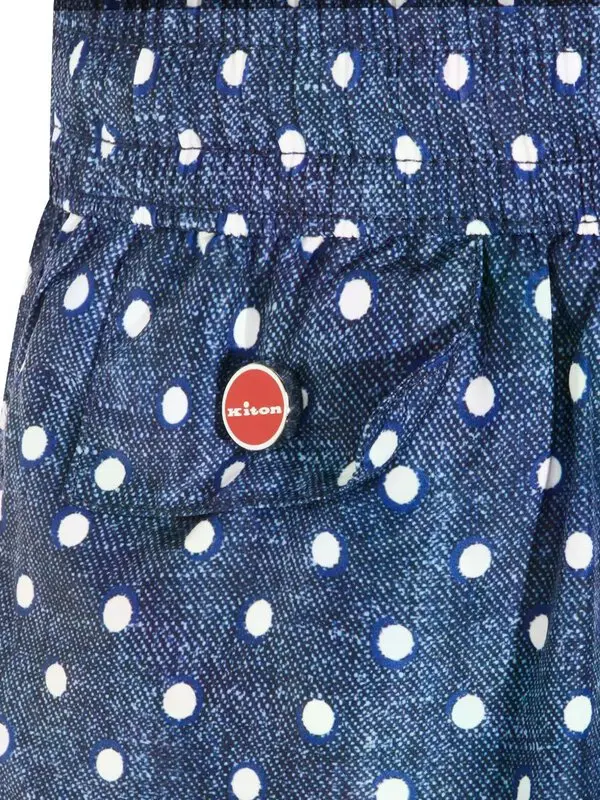 Kiton Polka-dot Swim Shorts