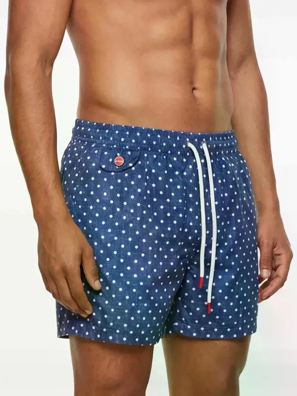 Kiton Polka-dot Swim Shorts