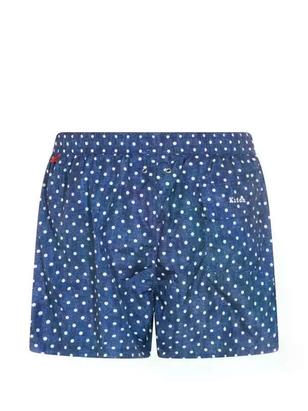 Kiton Polka-dot Swim Shorts