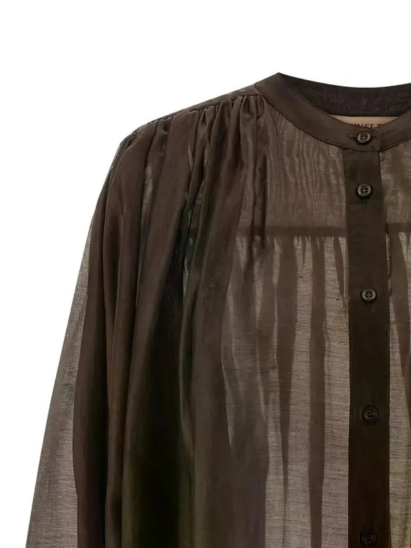 TWINSET Semi-transparent Puff-sleeve Shirt