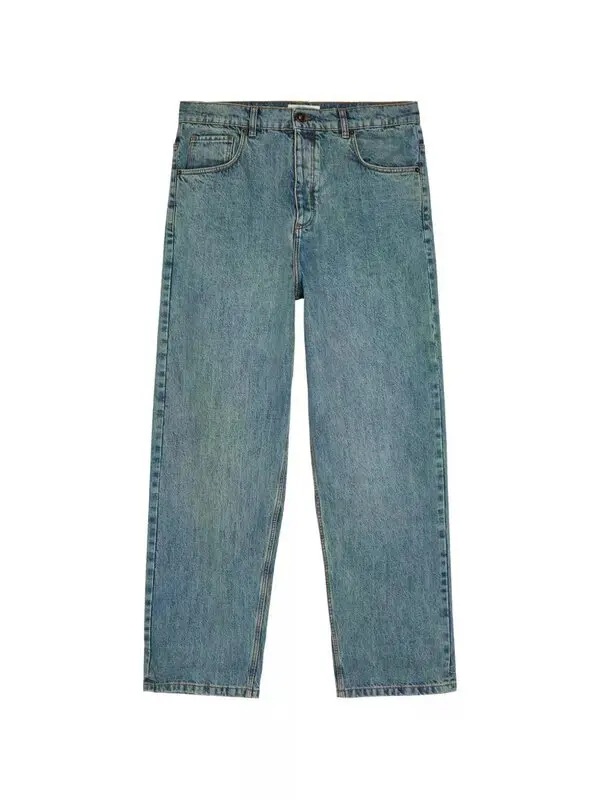 WAX LONDON Logo-patch Straight-leg Jeans