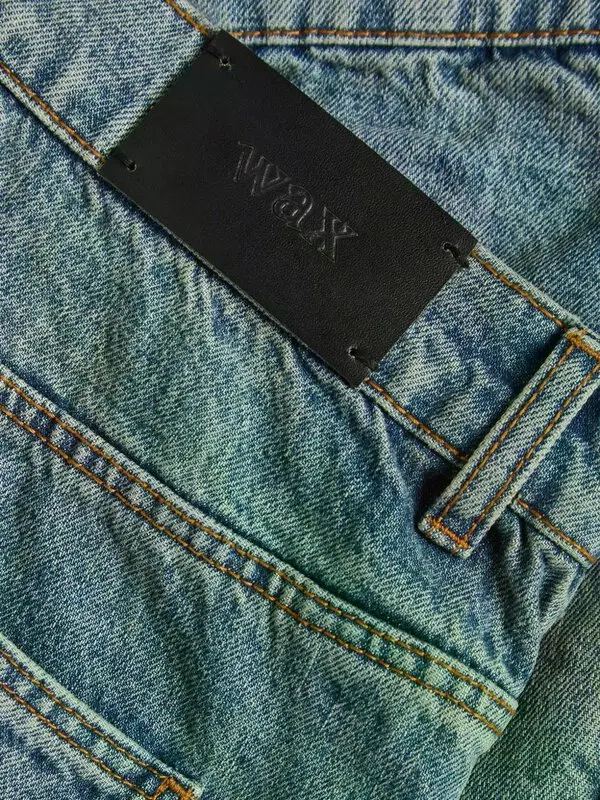 WAX LONDON Logo-patch Straight-leg Jeans
