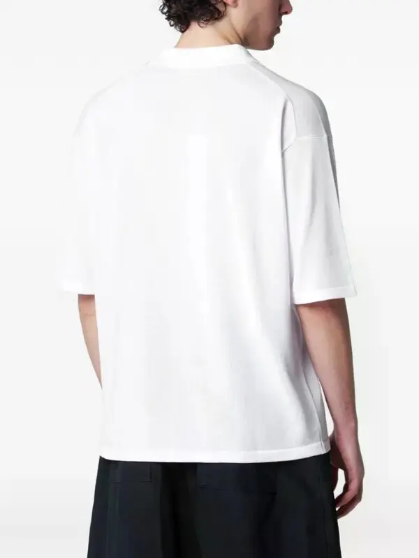 ROBERTO COLLINA Cotton Polo Shirt - White