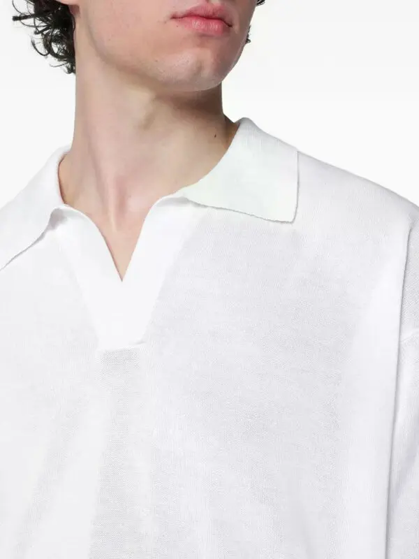ROBERTO COLLINA Cotton Polo Shirt - White