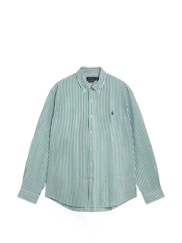 Polo Ralph Lauren Striped Woven Sport Shirt - Green