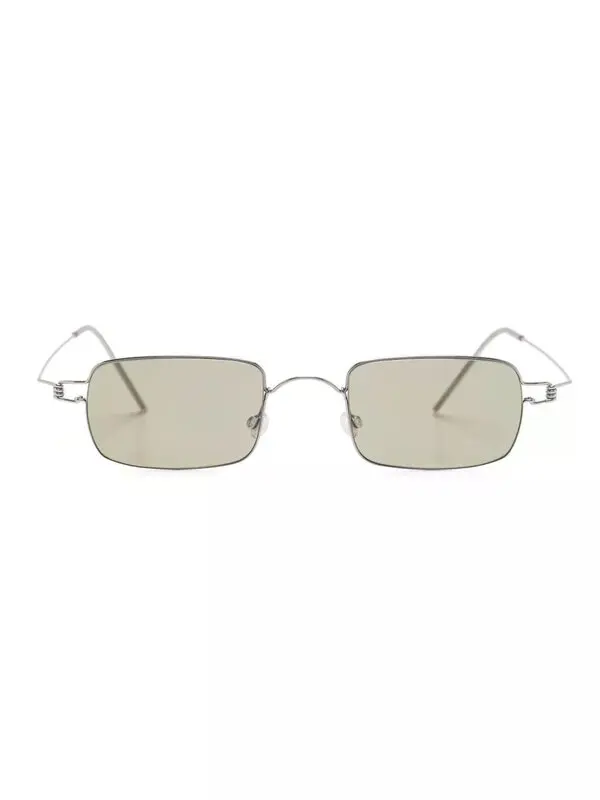 LINDBERG Rimless Rectangle-frame Sunglasses - Silver