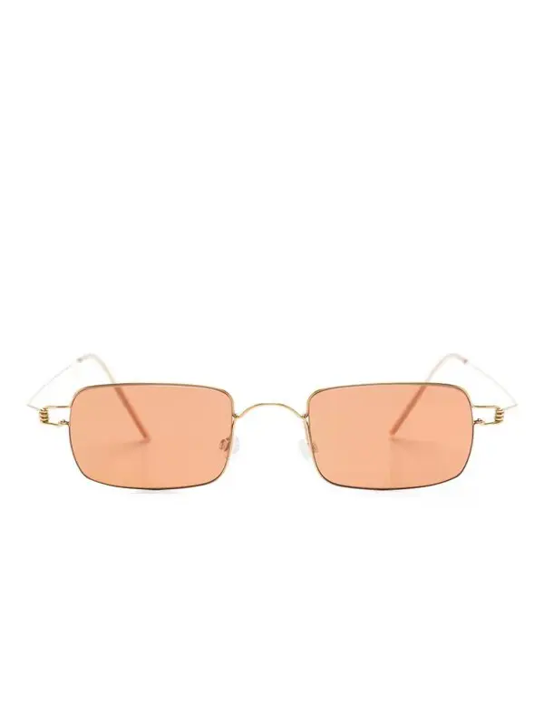 LINDBERG Rectangle Sunglasses - Gold